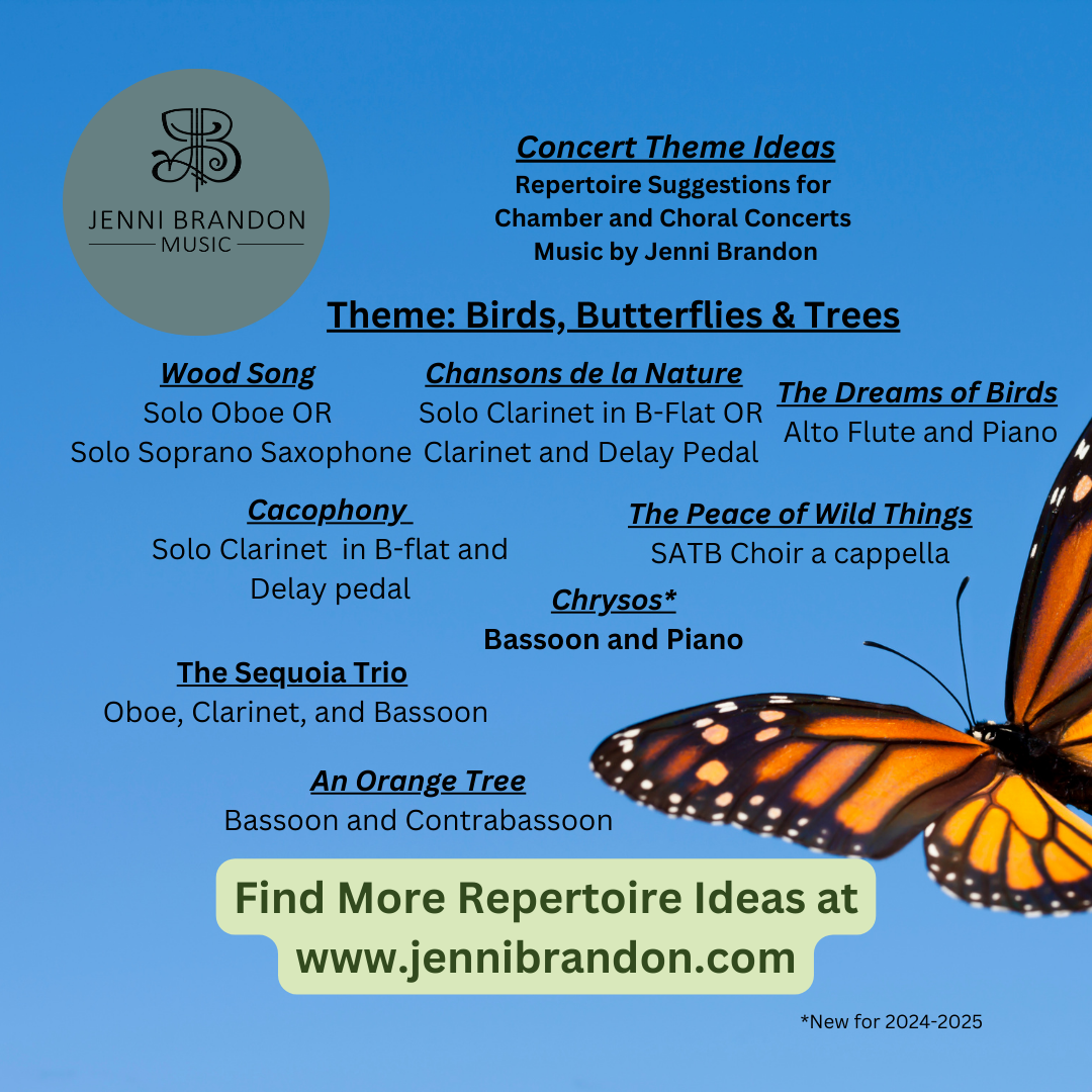 Concert Repertoire and Theme Suggestions – Jenni Brandon