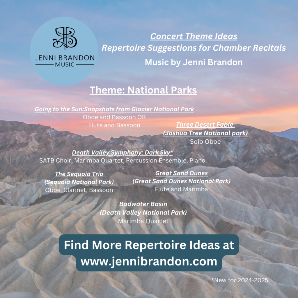 Concert Repertoire and Theme Suggestions – Jenni Brandon