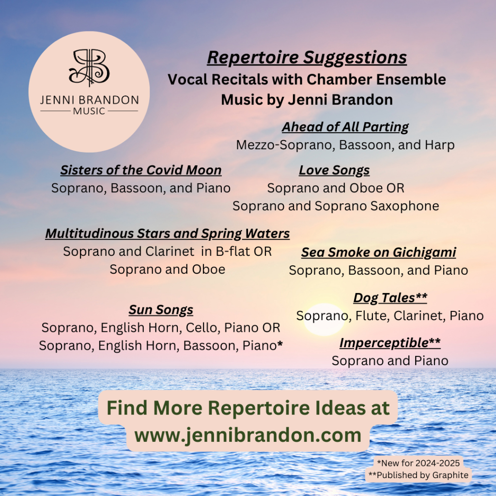 Concert Repertoire and Theme Suggestions – Jenni Brandon